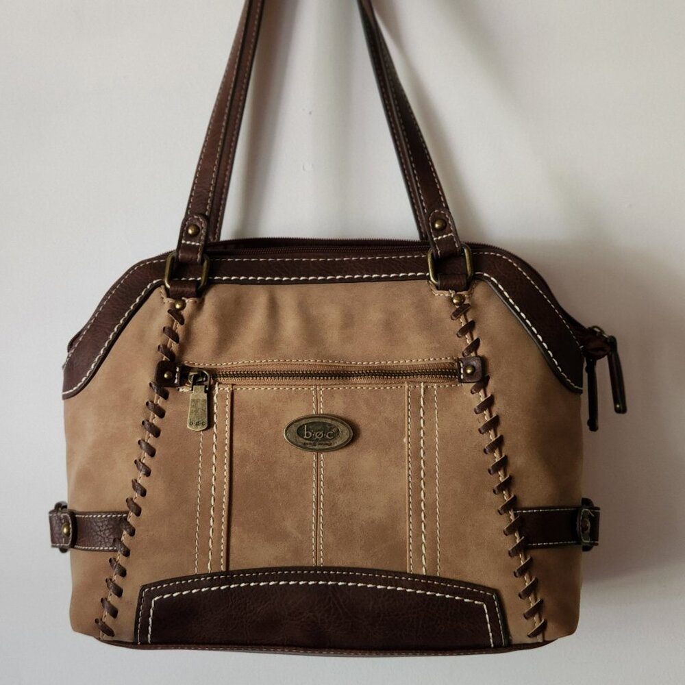 B.O.C. Born Concept Purse Large Brown Shoulder Nwot - Gem